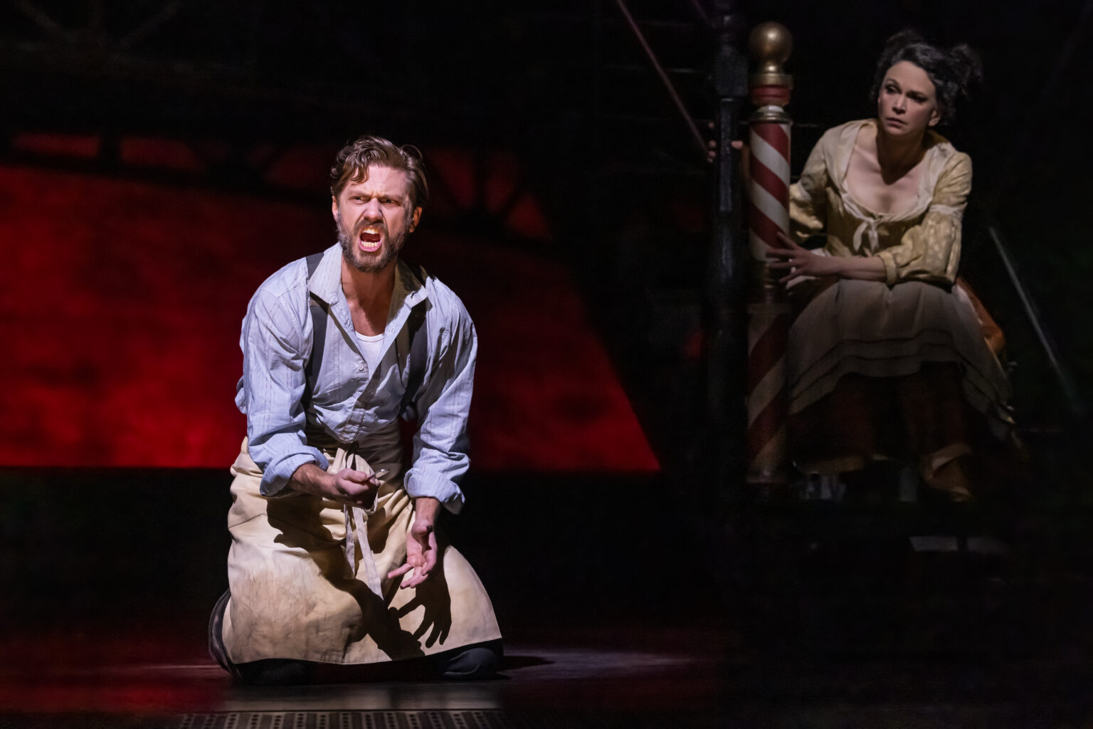 First Look: Aaron Tveit, Sutton Foster, and Joe Locke Join Sweeney Todd ...