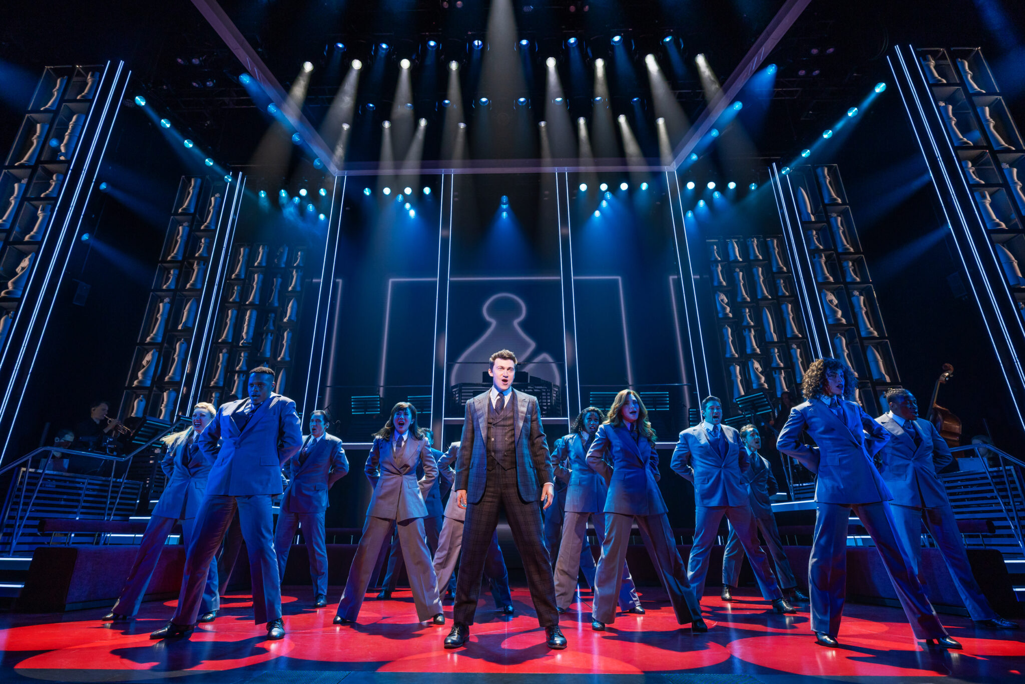 First Look: Chess Starring Tveit, Michele, & Christopher Begins ...