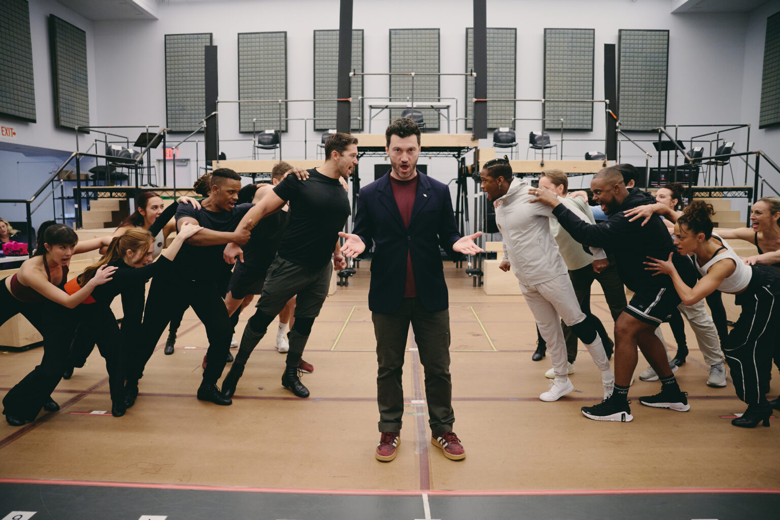 First Look: Chess Starring Tveit, Michele, & Christopher in Rehearsals ...